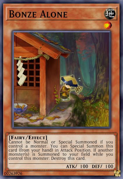 Yu-Gi-Oh! Wiki - Bonze Alone