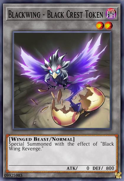 Yu-Gi-Oh! Wiki - Blackwing - Black Crest Token
